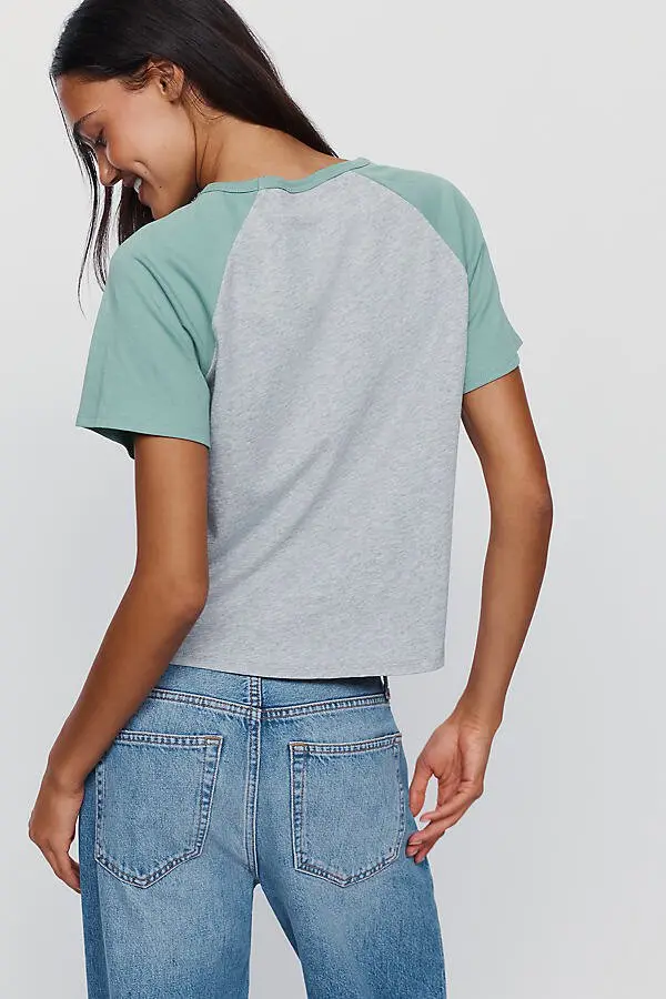 Chaser Maybel 100% Cotton Raglan Tee