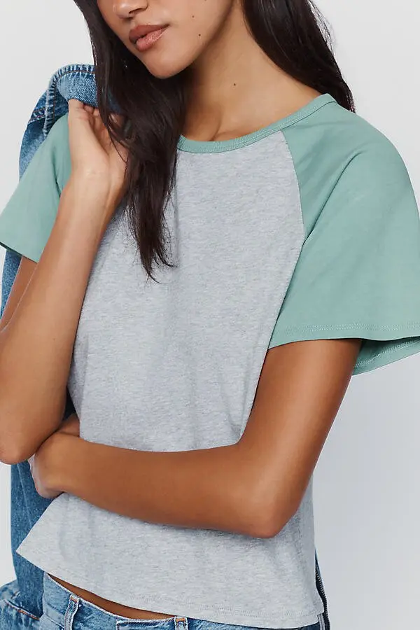 Chaser Maybel 100% Cotton Raglan Tee