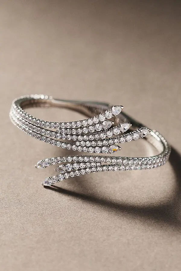 Nadri Diva Fan Hge Cuff Bracelet