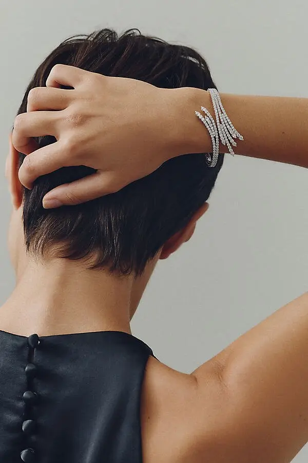 Nadri Diva Fan Hge Cuff Bracelet