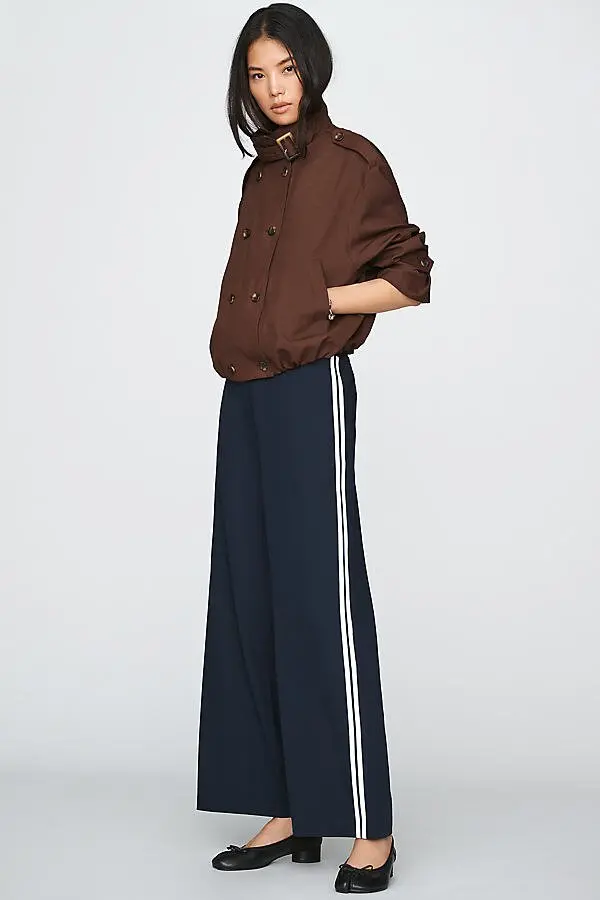 RAISONNEL Side Stripe Pants - Navy