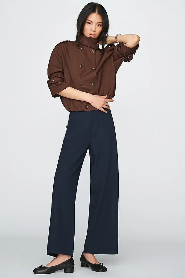 RAISONNEL Side Stripe Pants - Navy