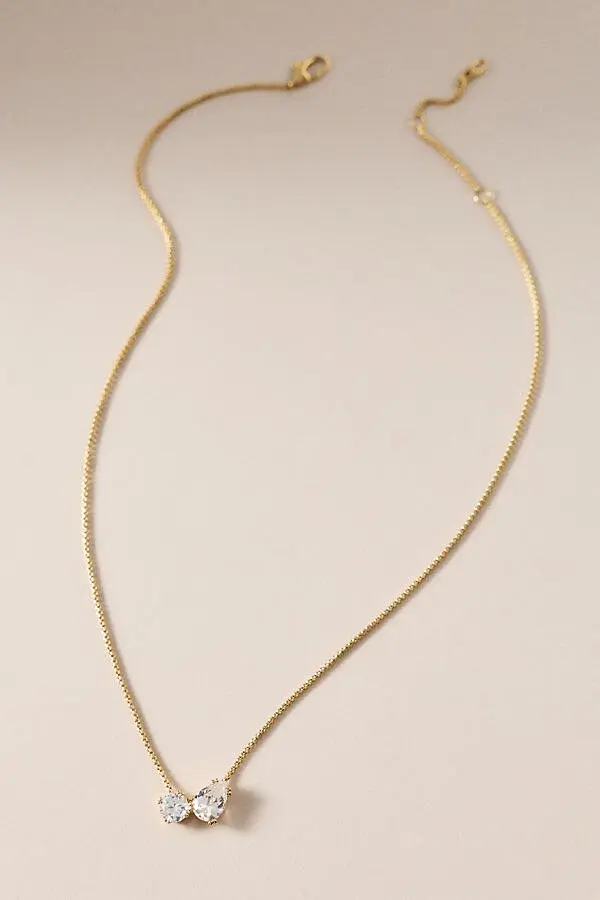 Nadri Twnie Toi Moi Pendant Necklace - Gold