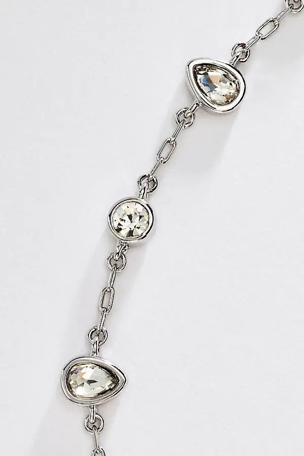 Anthropologie Bezel Wrap Bracelet - Silver