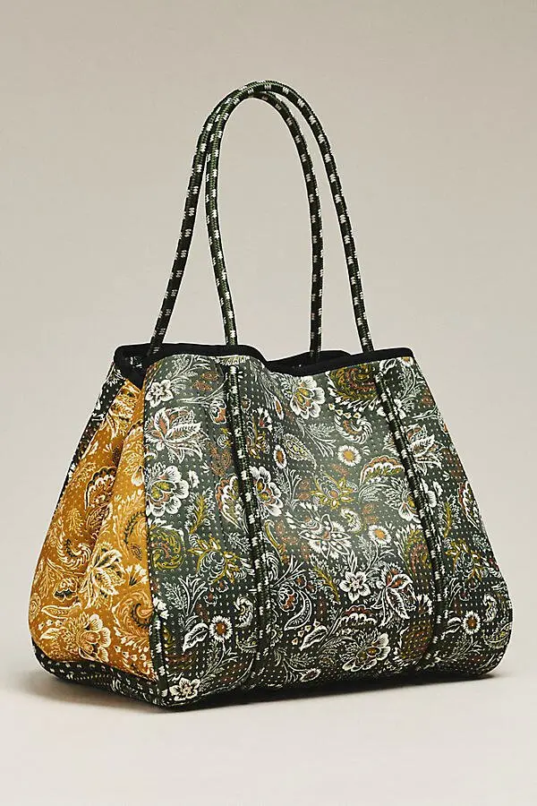 POP UPS BRAND Everyday Tote - Green Pattern