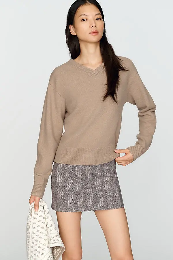 525 Pullover Sweater With Scarf - Camel