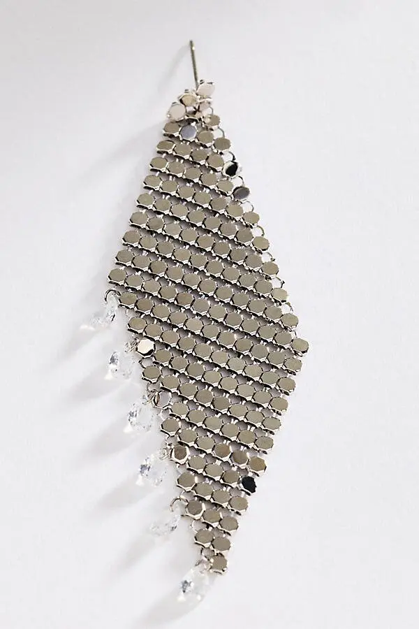 Anthropologie Chamail Drop Earrgs - Silver