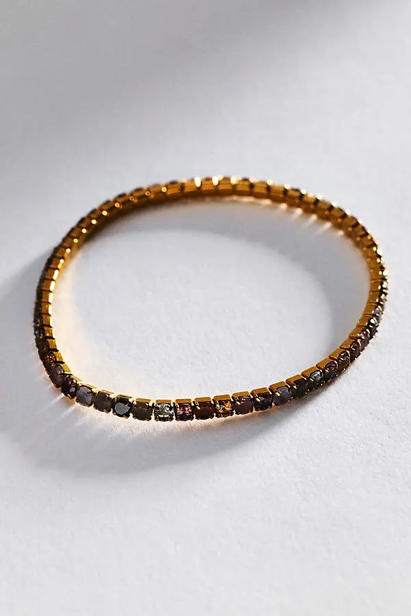 Anthropologie Stretch Tennis Bracelet - Neutral Pattern