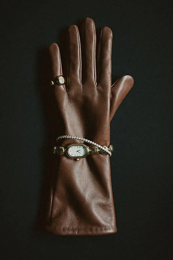 Anthropologie Tennis Stretch Bracelet - Silver