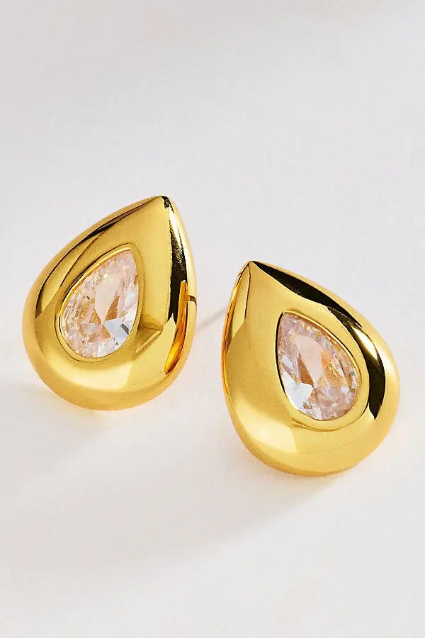 ALV JEWELS Tribeca Post Earrgs - Clear