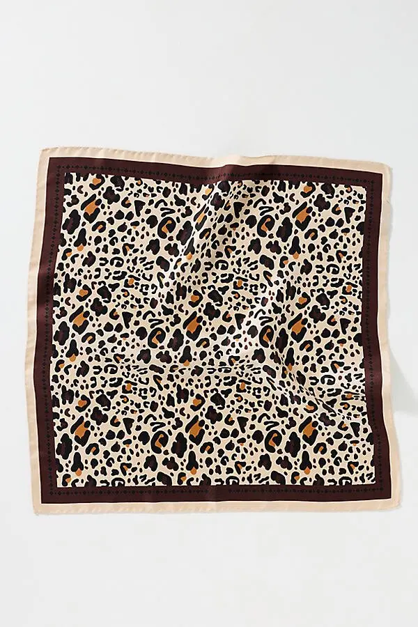 MAISON LECOMTE FLAMENT Leo 100% Silk Scarf