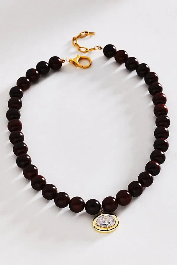 ALV JEWELS Autumn Naples Necklace - Brown