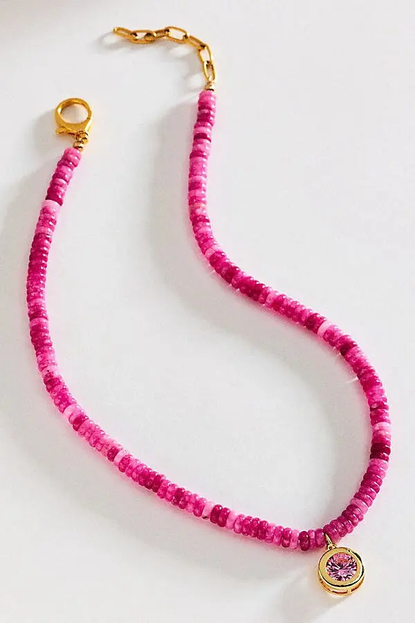 ALV JEWELS Anguilla Necklace - Pink