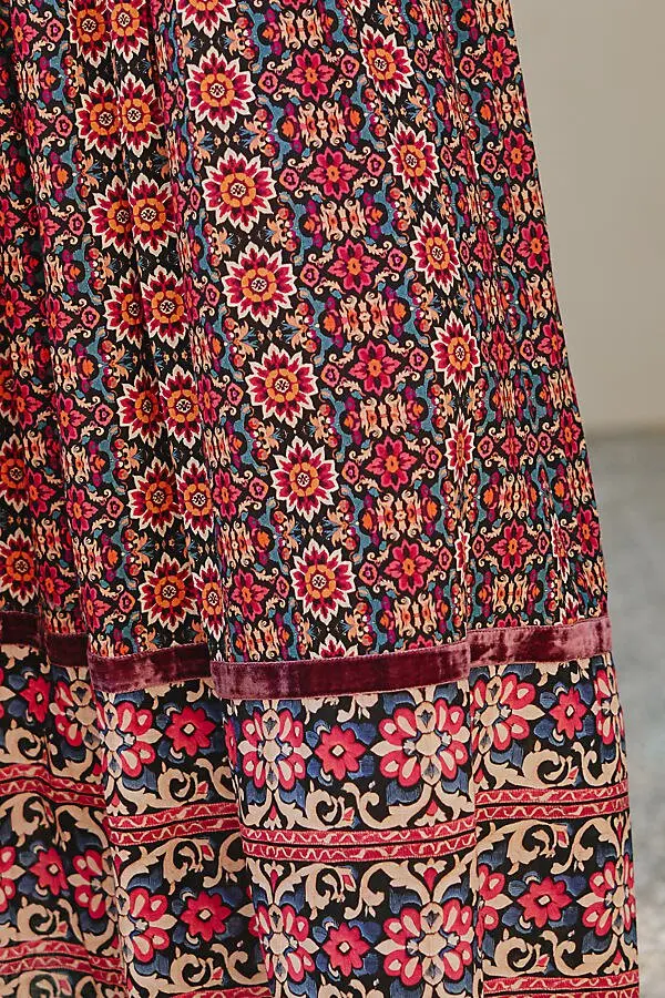 RO'S GARDEN Jocelyn 100% Cotton Midi Dress