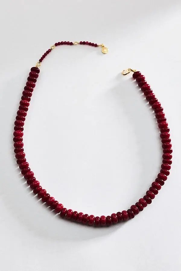 Baublebar Joyce Semi-precious Beaded Necklace - Red