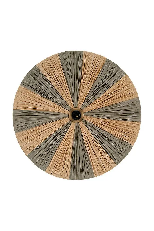 Anthropologie Parasol Tropical Color Block Raffia Pendant - Small