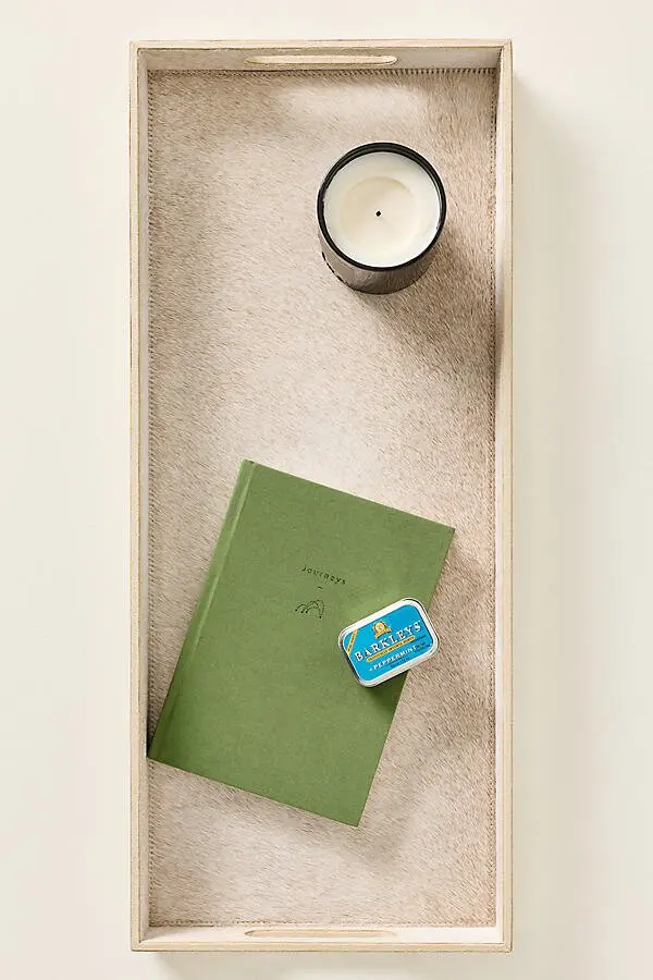 Anthropologie Sienna Calf Hair Tray - Small