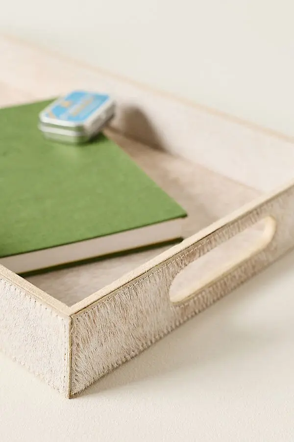 Anthropologie Sienna Calf Hair Tray - Small