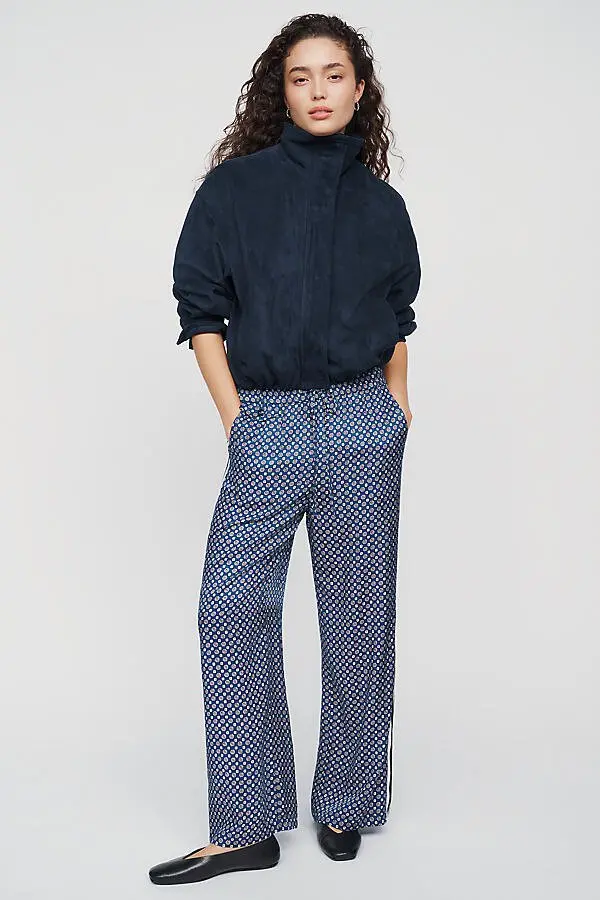 Maeve Merricksart X Brookl Tie-front Pull-on Pants