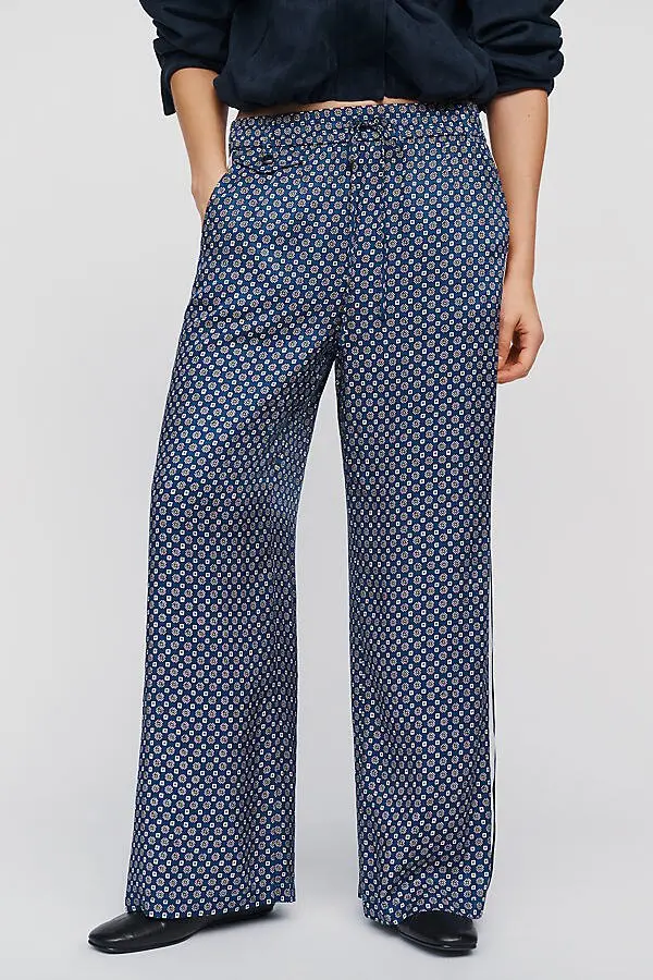 Maeve Merricksart X Brookl Tie-front Pull-on Pants