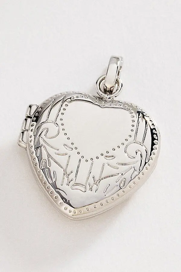 Anthropologie Heart Locket Pendant Charm