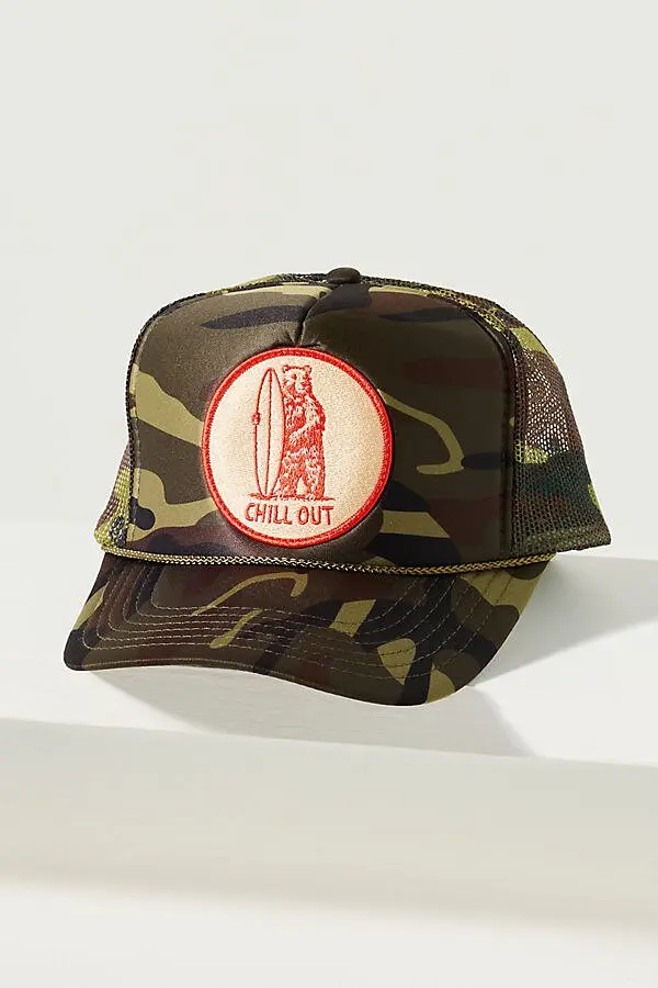 FRIDAY FEELIN Chill Out Trucker Cap - Camo