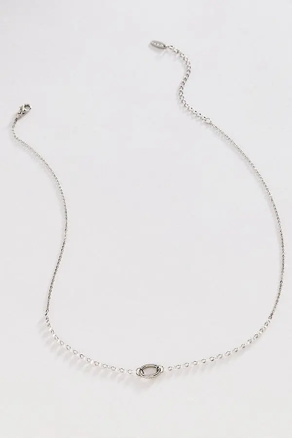 Anthropologie Floatg Crystal Necklace