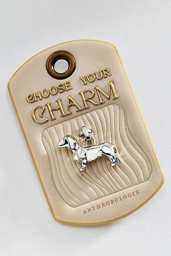 Anthropologie Dog Charm - Silver