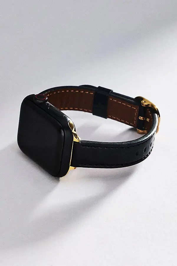 POSH TECH Carmen Patent Leather Apple Watchband - Black