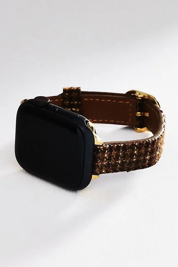 POSH TECH Carmen Tartan Apple Watchband - Neutral Pattern