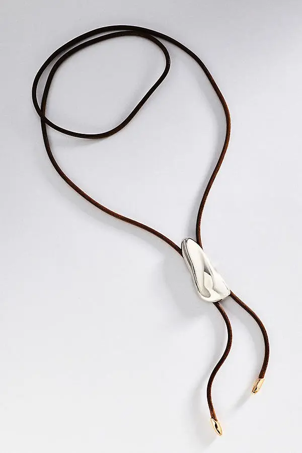 Anthropologie Sculptural Bolo Necklace