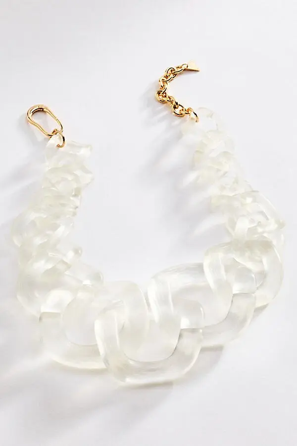 Anthropologie Res Cha Lk Necklace - Clear