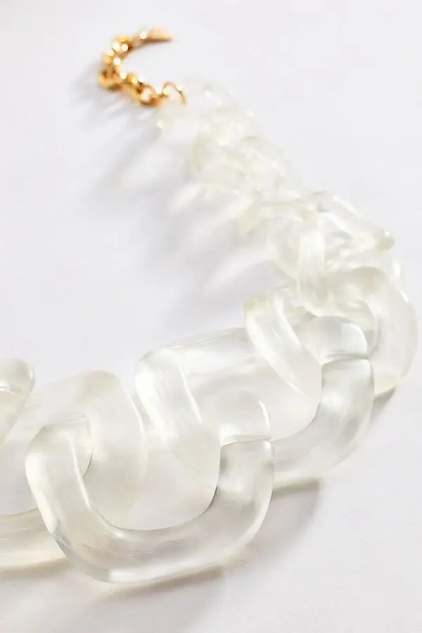 Anthropologie Res Cha Lk Necklace - Clear
