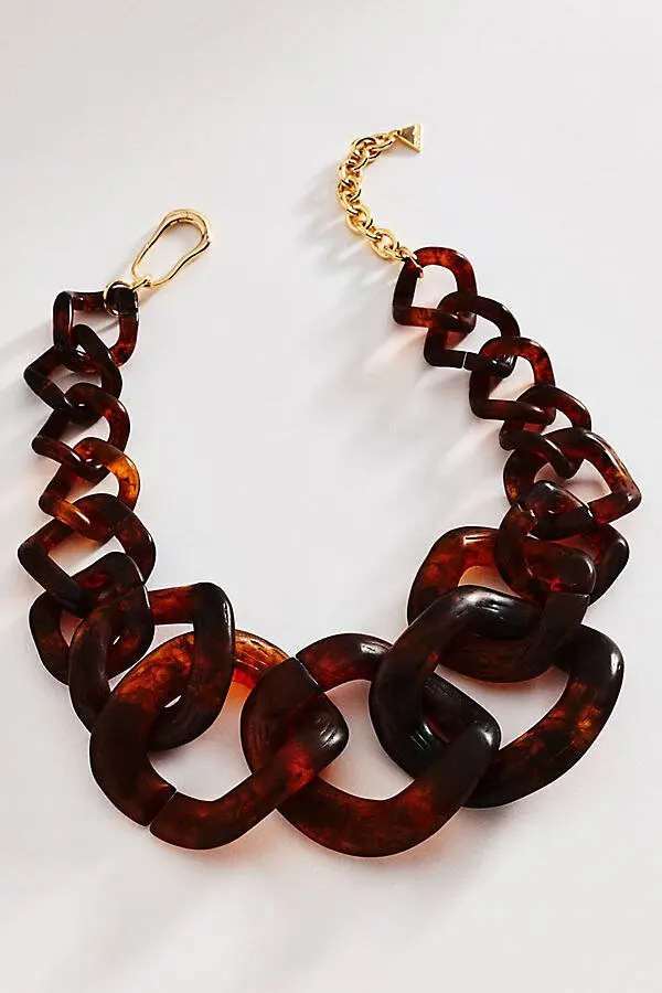 Anthropologie Res Cha Lk Necklace - Tortoise