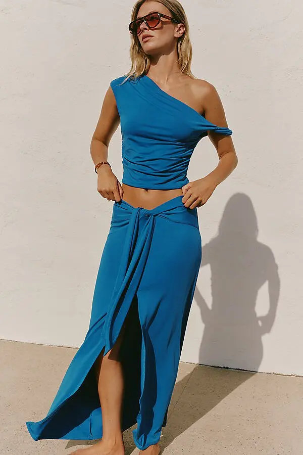 L*Space Moonlit Midi Skirt - Blue
