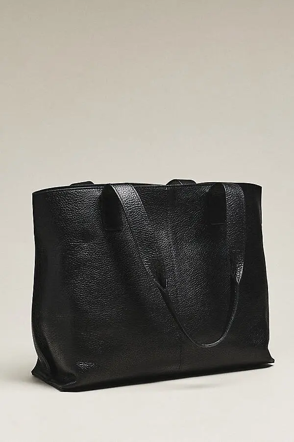 Barbour Alder Large Leather Tote Bag