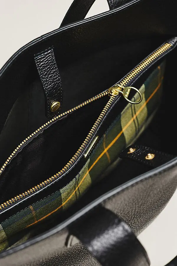 Barbour Alder Large Leather Tote Bag