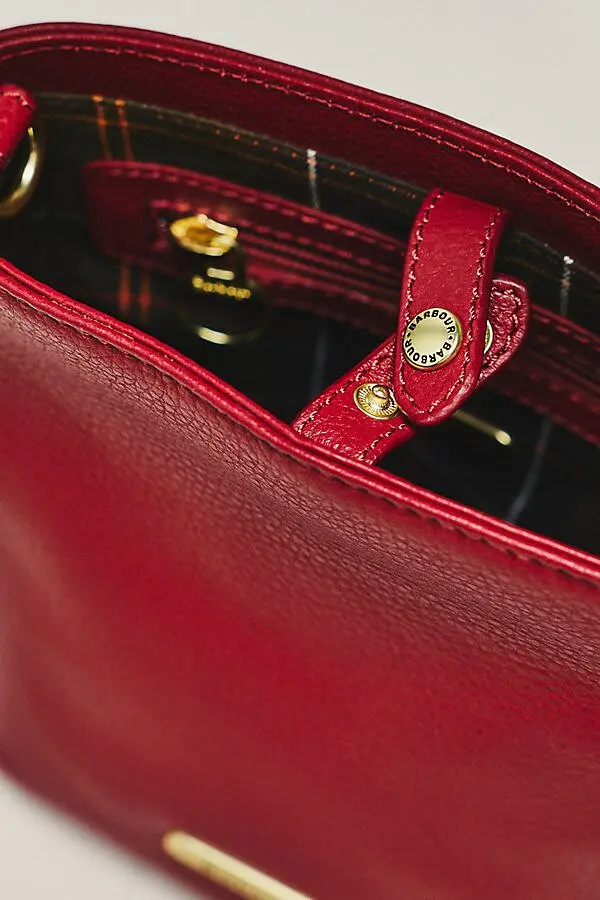 Barbour Cedar Mi Leather Bucket Bag