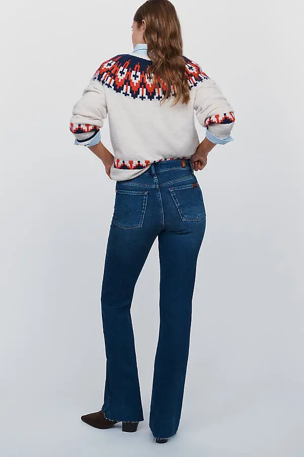 7 For All Mankind Leggy Low Rise Bootcut Jeans