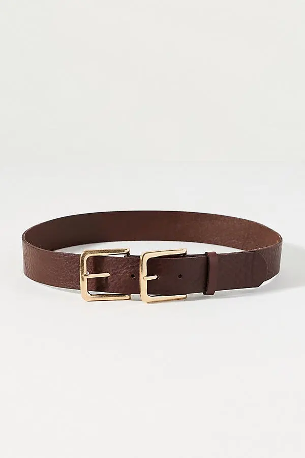 Anthropologie Western-spired Buckle Belt - Brown