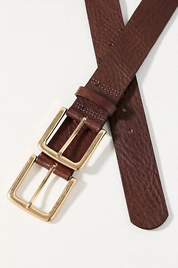 Anthropologie Western-spired Buckle Belt - Brown