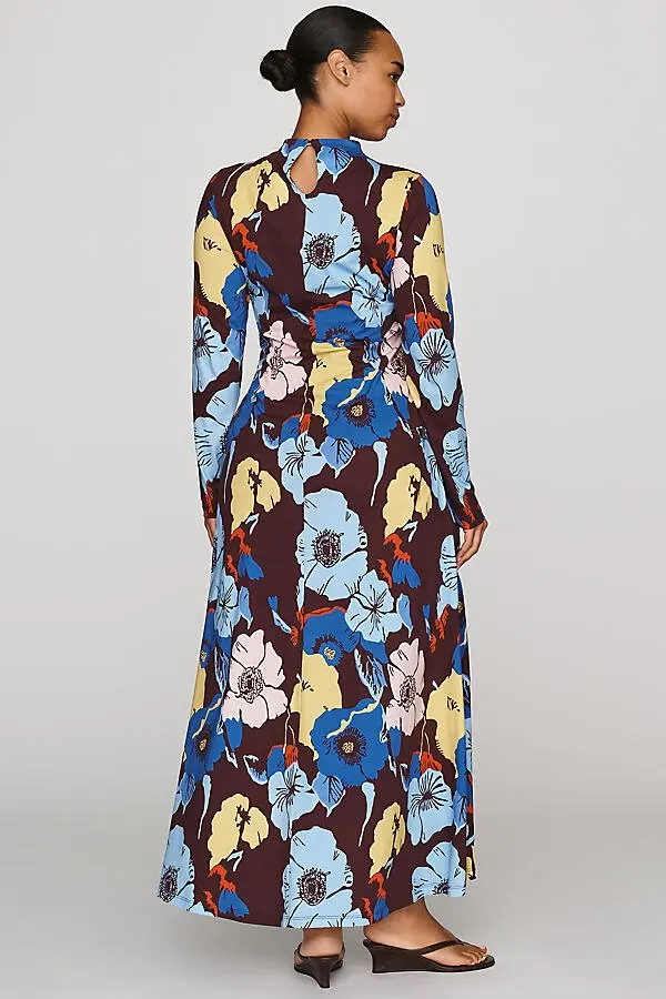 DE LORETA Mandy 100% Cotton Knit Maxi Dress