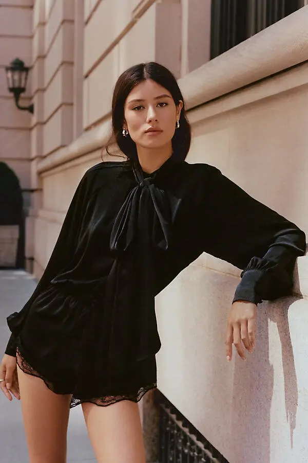 Bardot Petra Tie-neck Romper