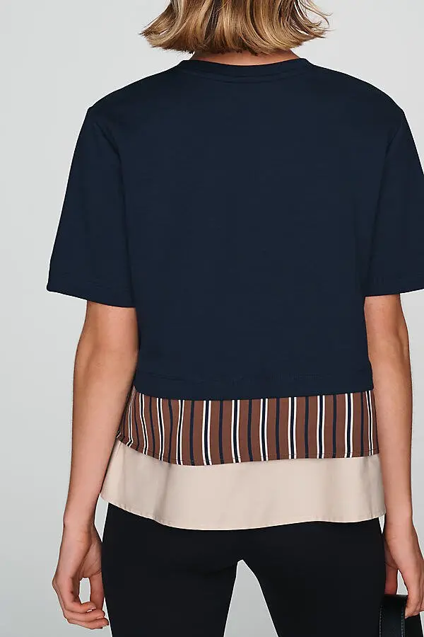 Maeve Mixed-media Swg Top