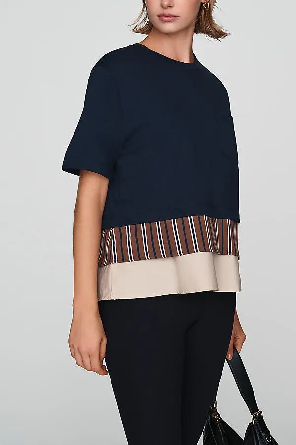 Maeve Mixed-media Swg Top