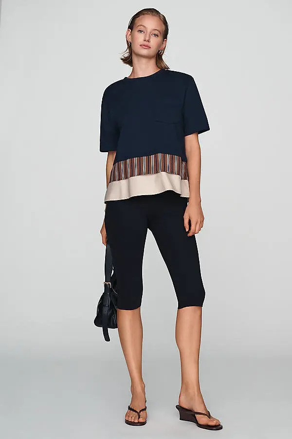Maeve Mixed-media Swg Top
