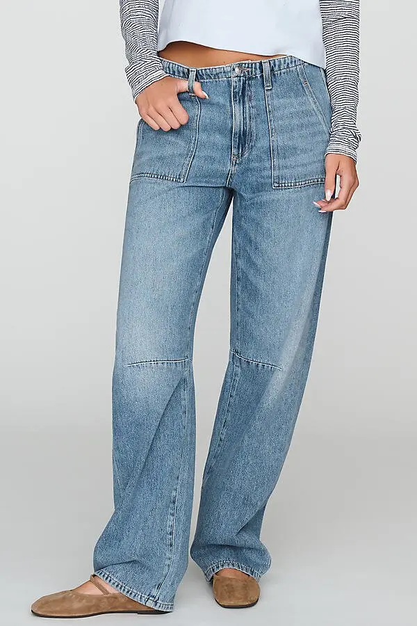 LE JEAN Utility Mid-rise Barrel Jeans - Remember Me