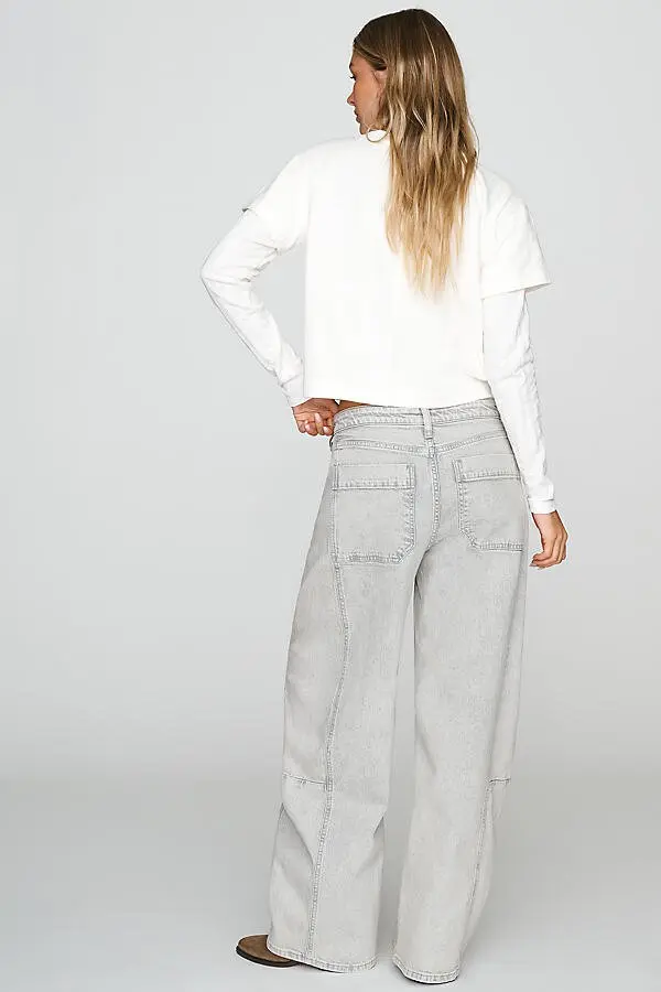 PILCRO Heritage Curve High Rise Barrel Leg Jeans