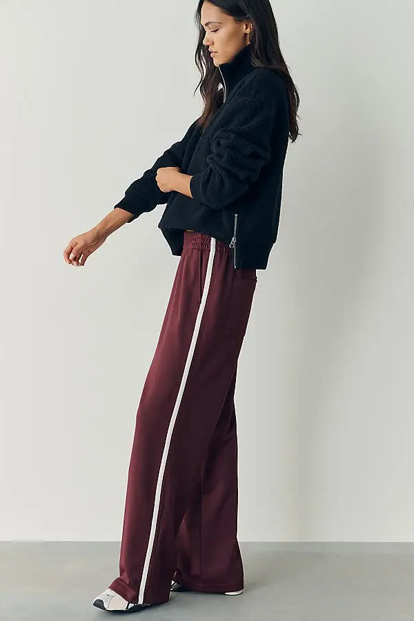 Beyond Yoga That Tracks Wide-leg Pants - Cabernet