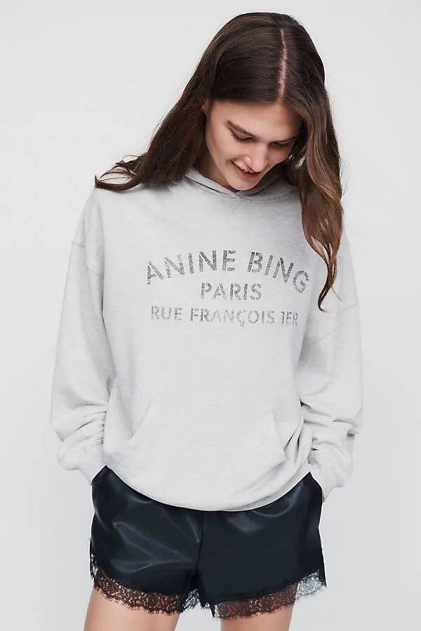 ANINE BING Harvey 100% Cotton Sweatshirt